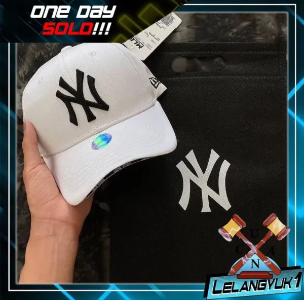 MLB NY YANKEES CAP WHITE – Lelangyuk1