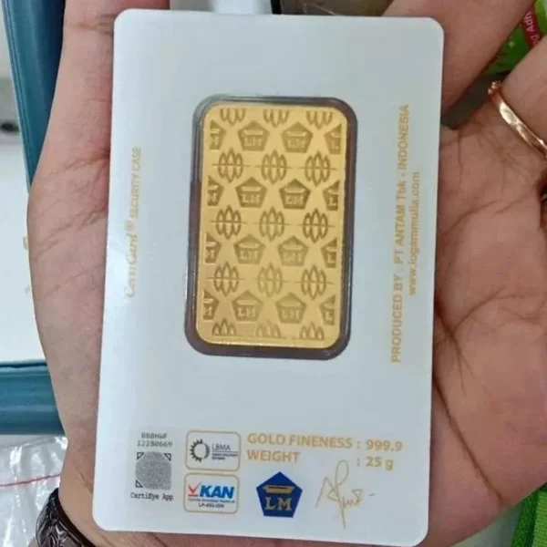 ANTAM FINE GOLD 999.9 25GR – Lelangyuk1