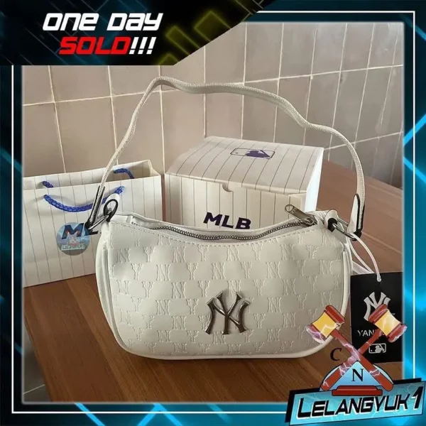 MLB NEW YORK YANKEES SHOULDER BAG WHITE – Lelangyuk1