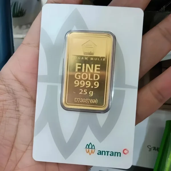 antam fine gold 999.9 25gr – Lelangyuk1