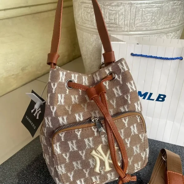 MLB MONOGRAM BUCKET BAG BROWN – Lelangyuk1